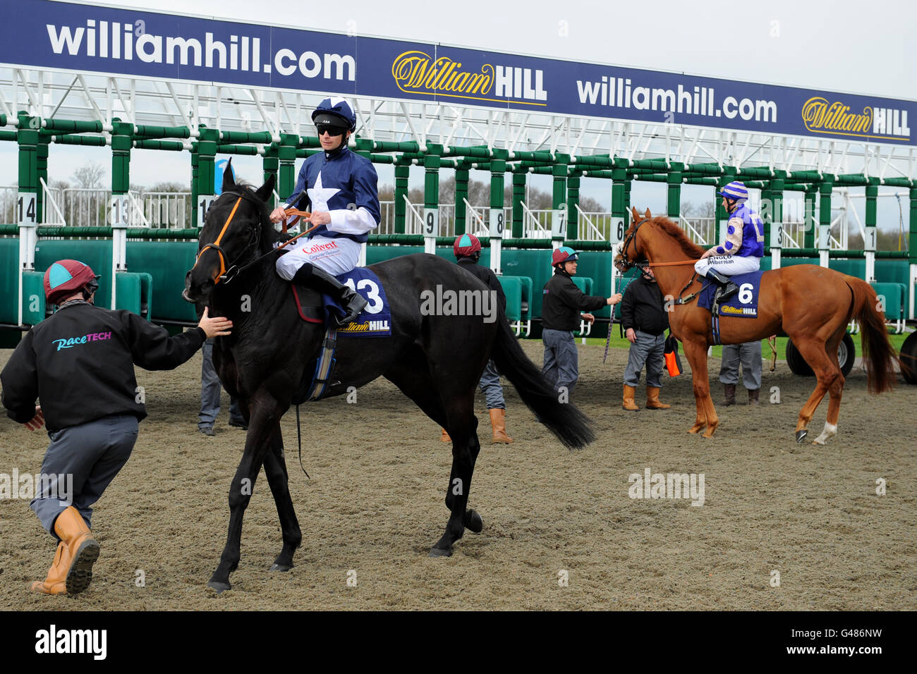 Horse Racing - William Hill Rosebery Stakes Day - Kempton Park. Jockey ...