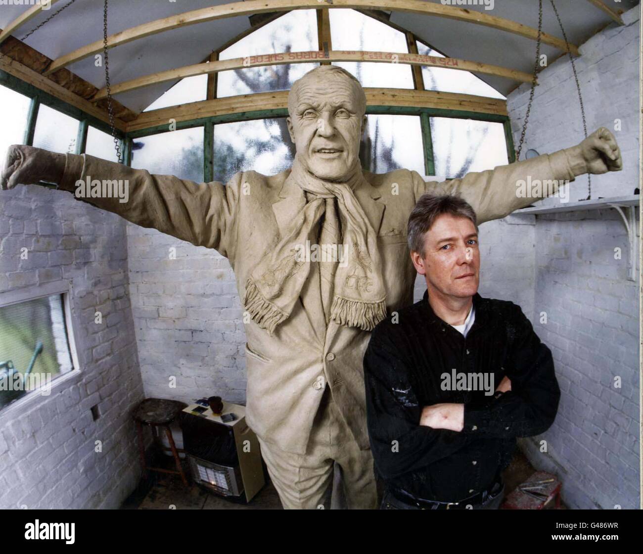 Library filer dated 1/6/97 of the statue of Legendary Liverpool FC ...