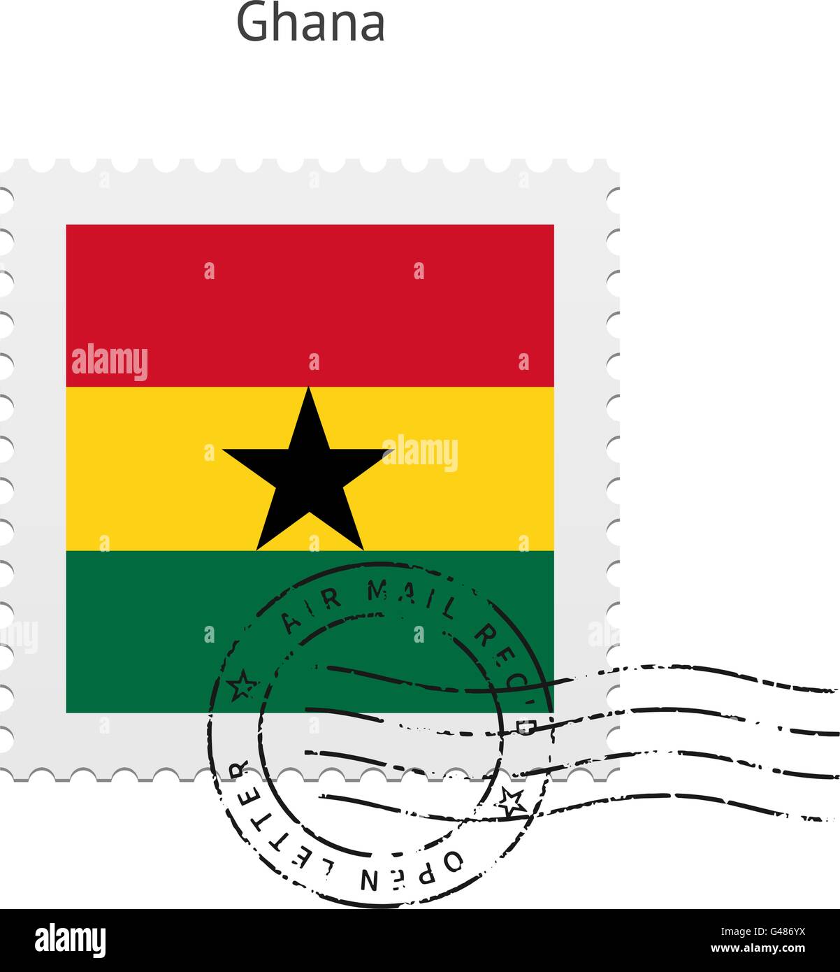 Ghana postage stamp Stock Vector Images - Alamy