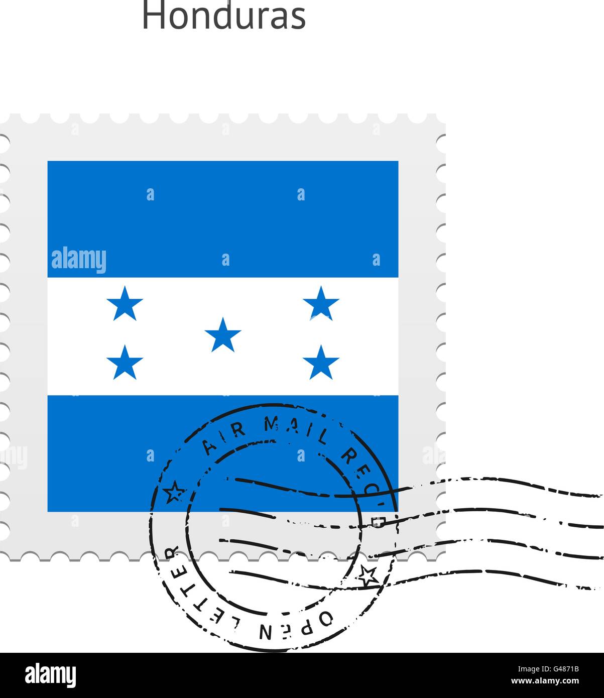 Postage stamp honduras hi-res stock photography and images - Alamy