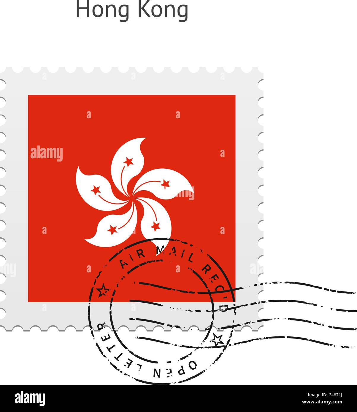 Hong kong postage stamp hi-res stock photography and images - Alamy