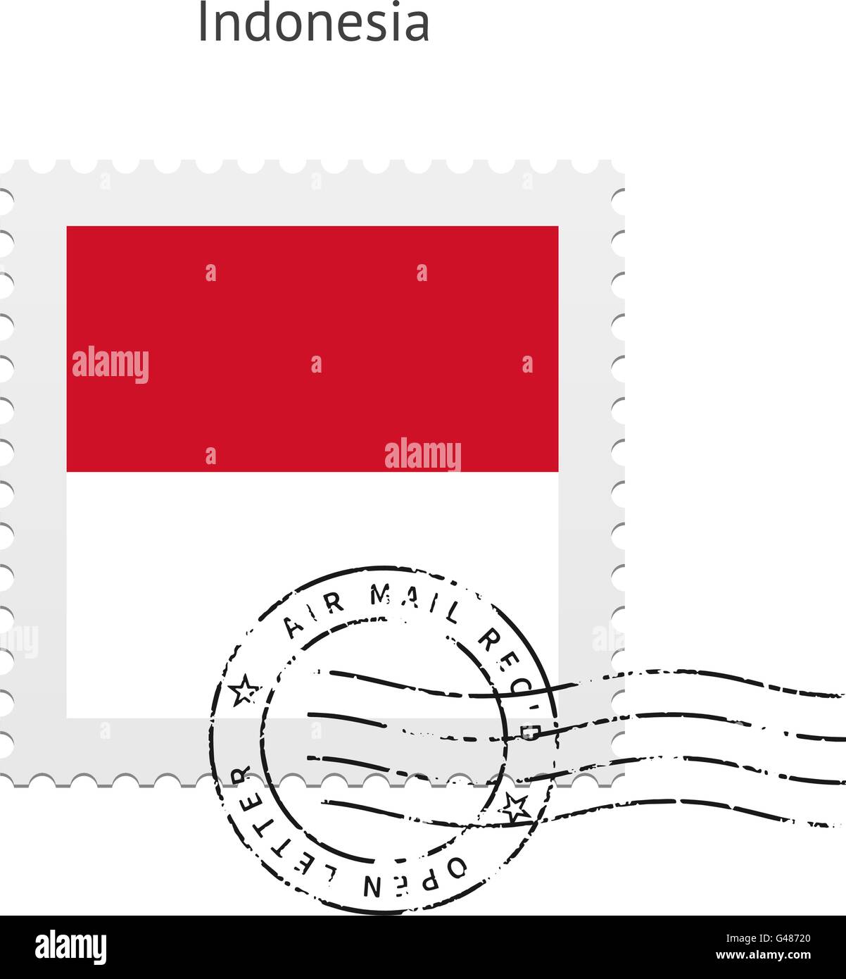 Simple flag indonesia icon Stock Vector Images - Alamy