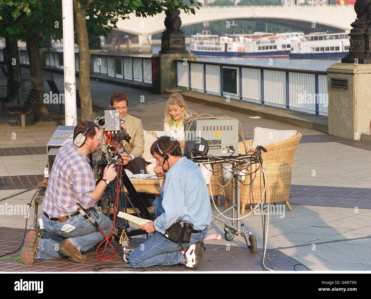 GMTV outdoor broadcast Stock Photo - Alamy
