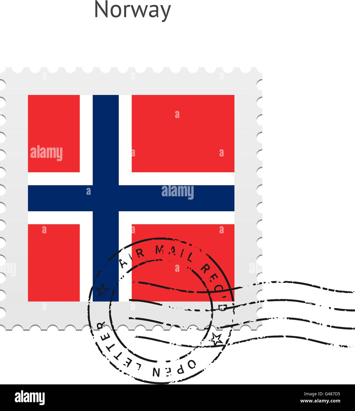 Norway stamp post mark hi-res stock photography and images - Alamy