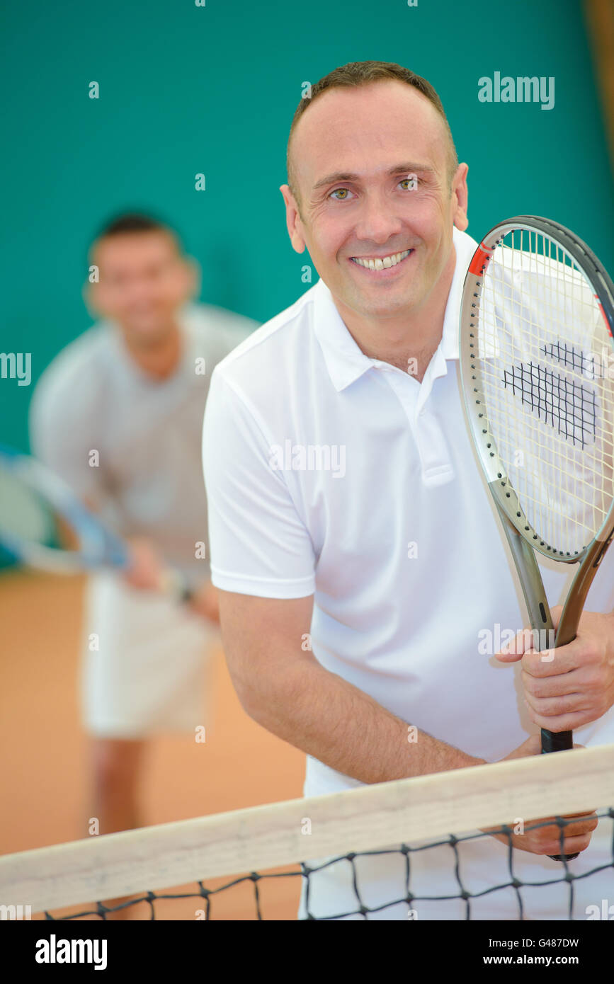 man with racket Stock Photo - Alamy