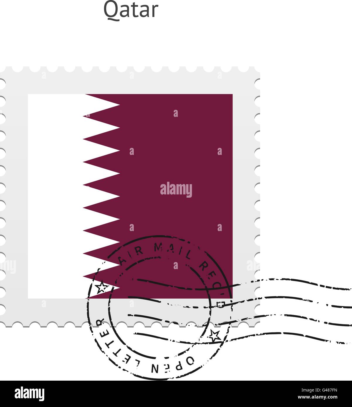 Qatar postage stamp hi-res stock photography and images - Alamy