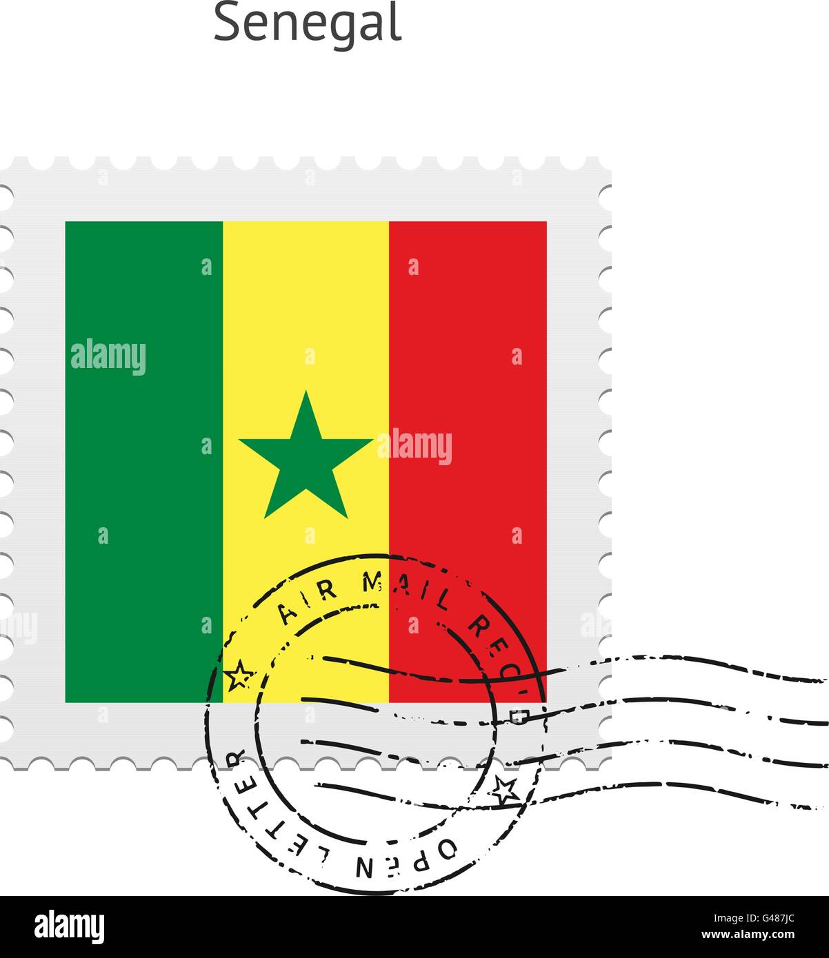 Senegal postage stamp Stock Vector Images - Alamy