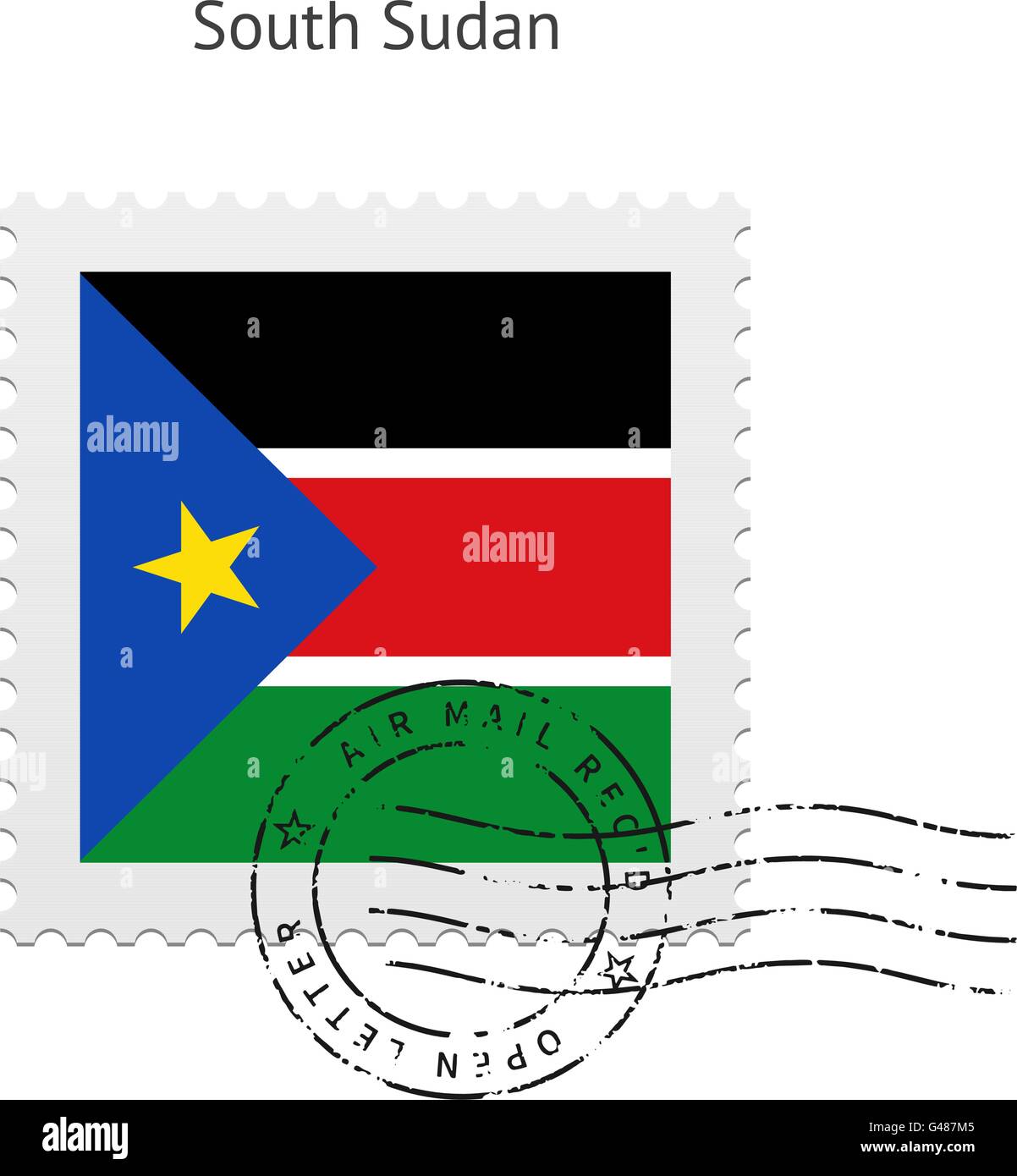 South Sudan Flag Postage Stamp Stock Vector Image & Art - Alamy South Sudan Flag Postage Stamp Stock Vector Image & Art - Alamy