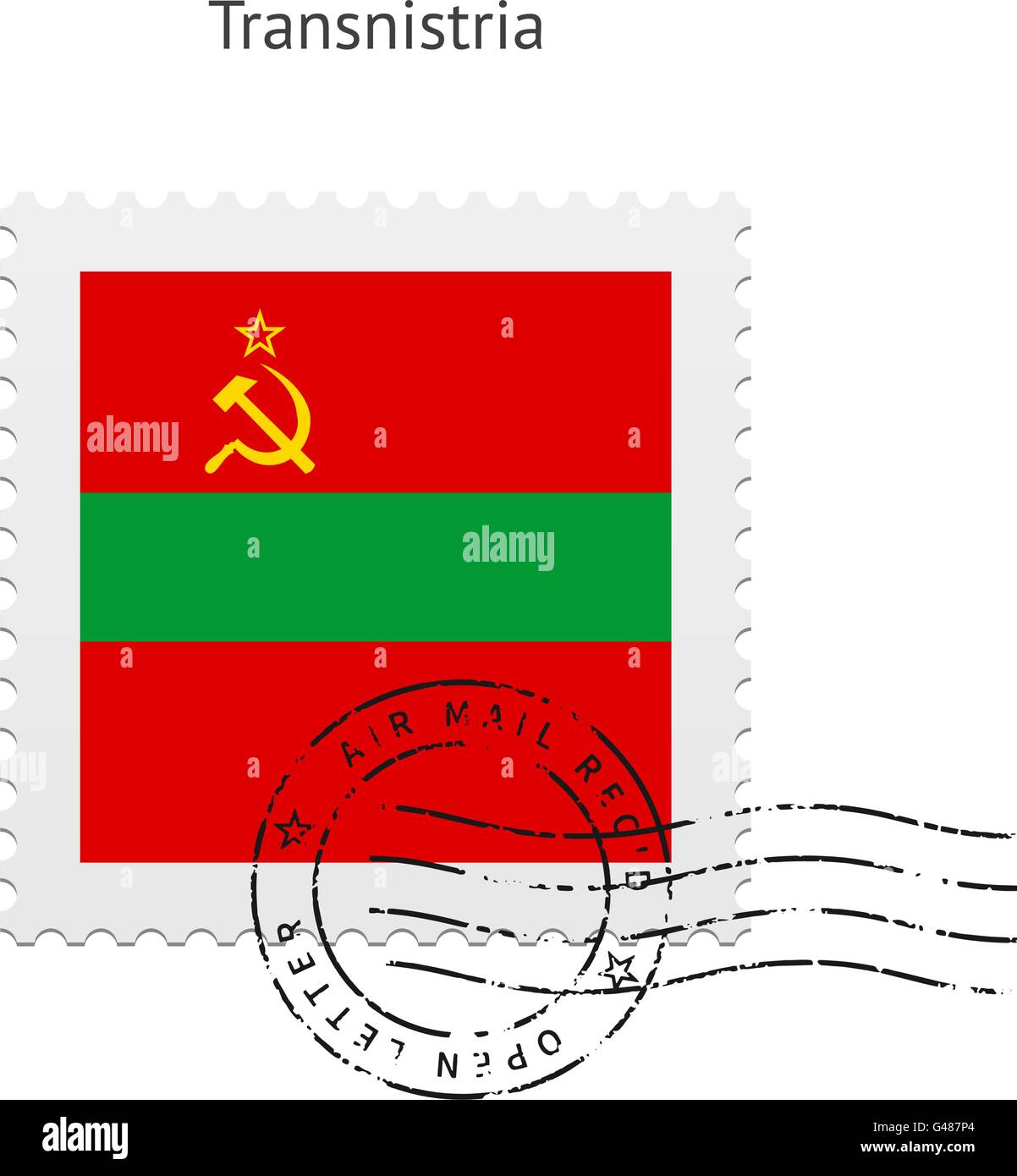 Transnistria Flag Postage Stamp Stock Vector Image & Art - Alamy