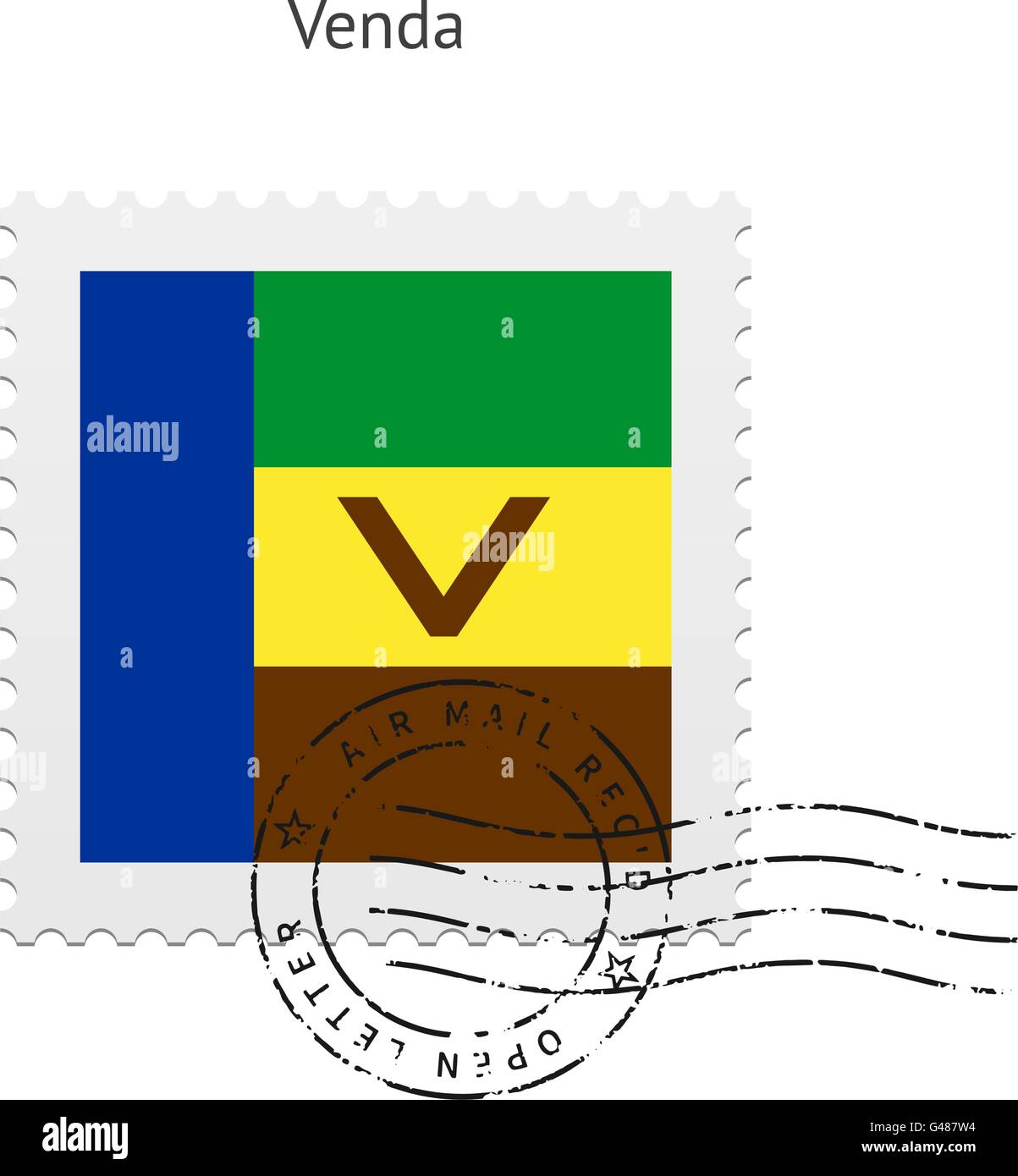Venda Flag Postage Stamp Stock Vector Image & Art - Alamy