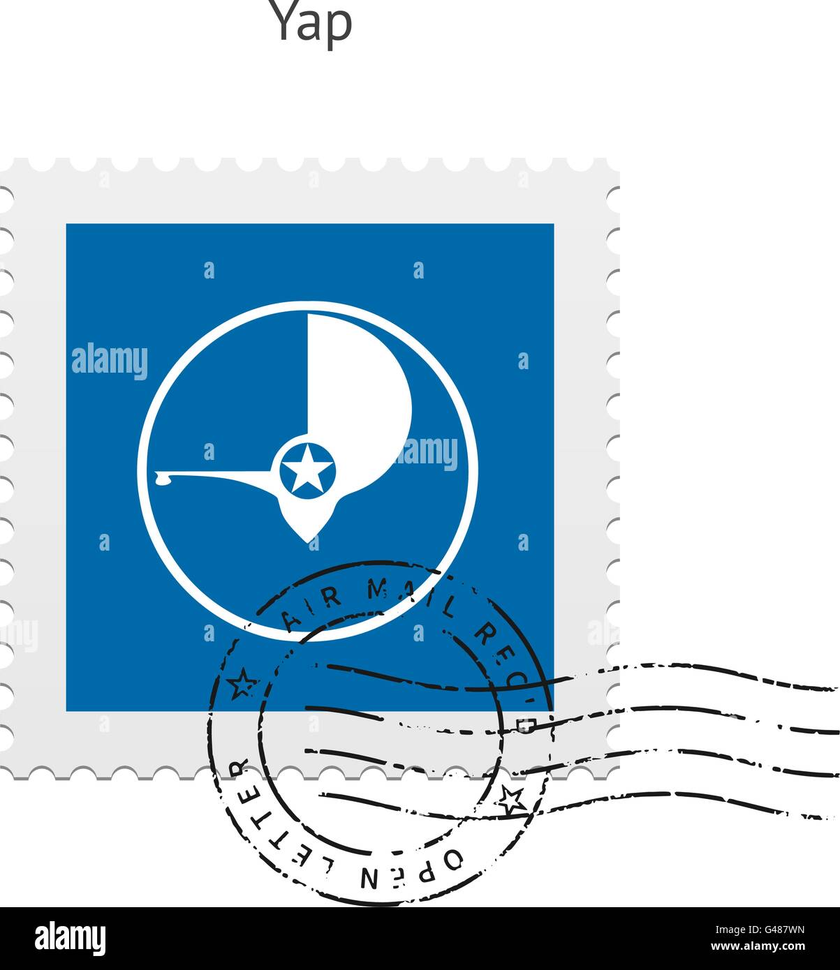 Yap flag Stock Vector Images - Alamy