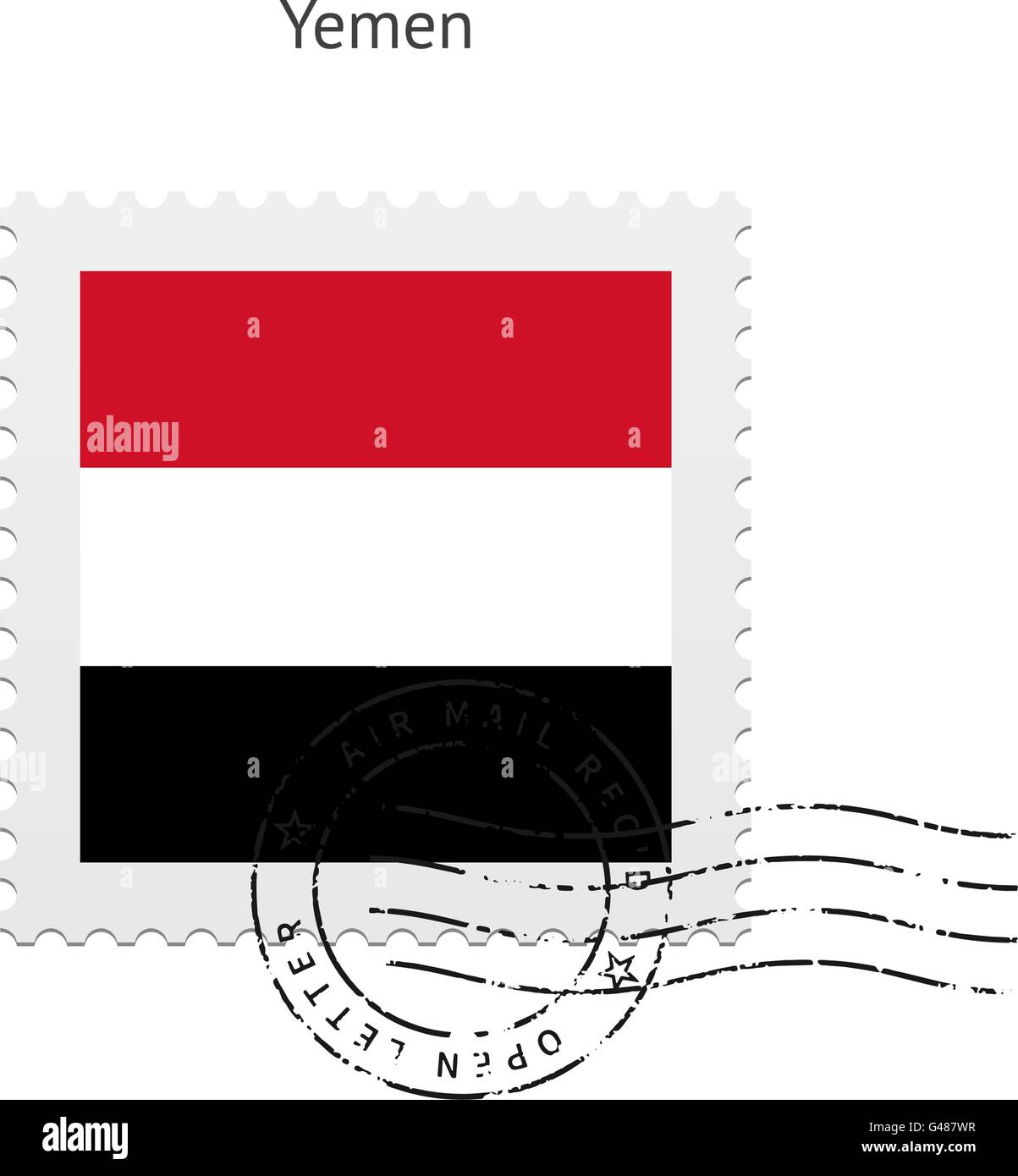 Yemen postage stamp hi-res stock photography and images - Alamy