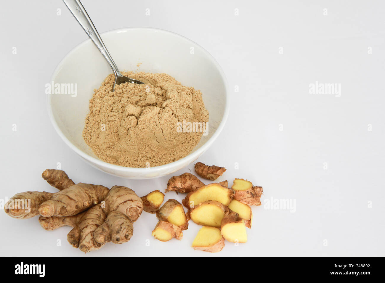 Ginger root and powder hi-res stock photography and images - Alamy