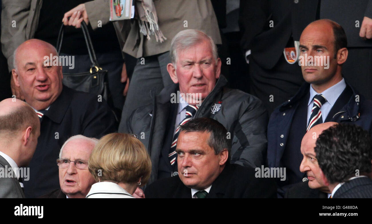 Rangers directors, John McClelland, John Greig and Martin Bain in the ...