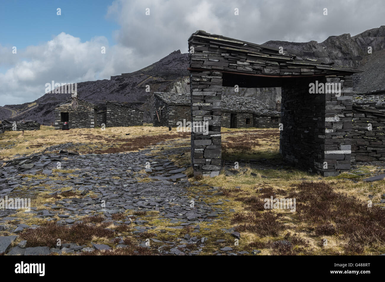 Llanberis abandoned slate quarries hi-res stock photography and images ...