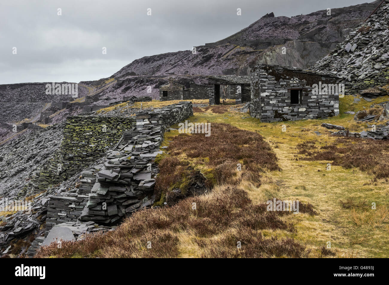 Llanberis abandoned slate quarries hi-res stock photography and images ...