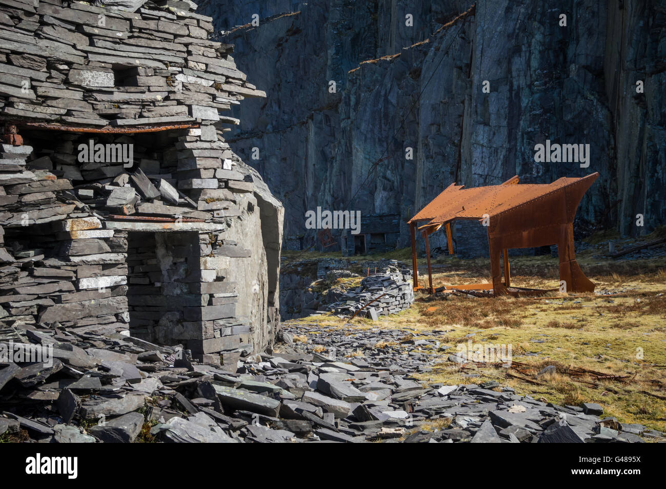 Welsh slate quarries hi-res stock photography and images - Alamy