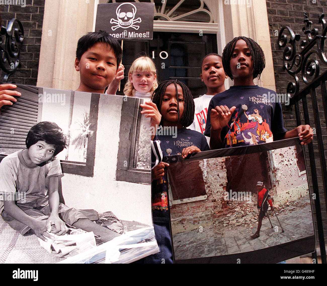 Landmine protest 2 Stock Photo - Alamy