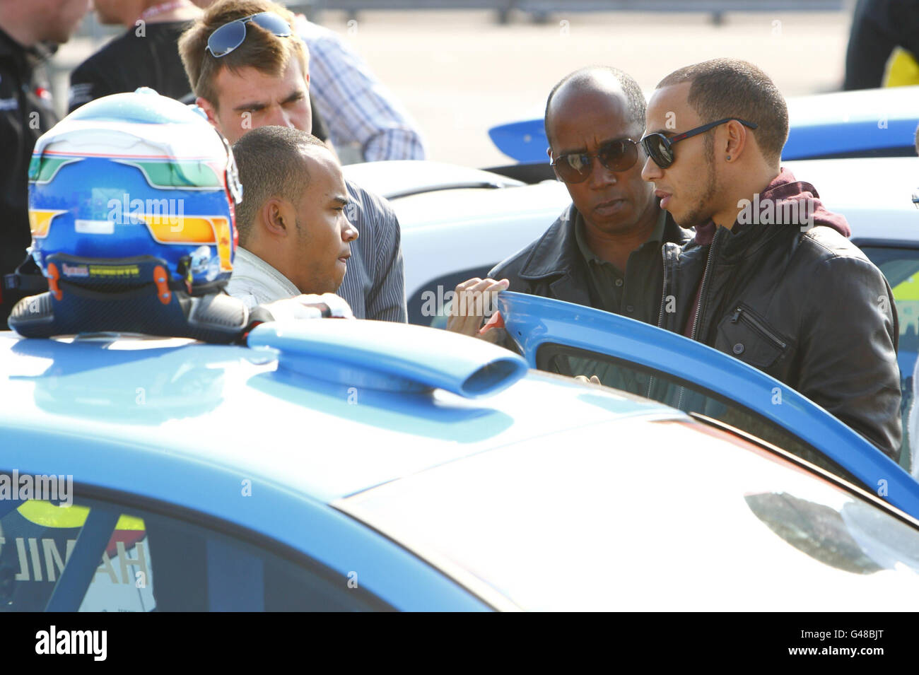 Nicolas Hamilton (left), brother of former Formula One champion Lewis ...