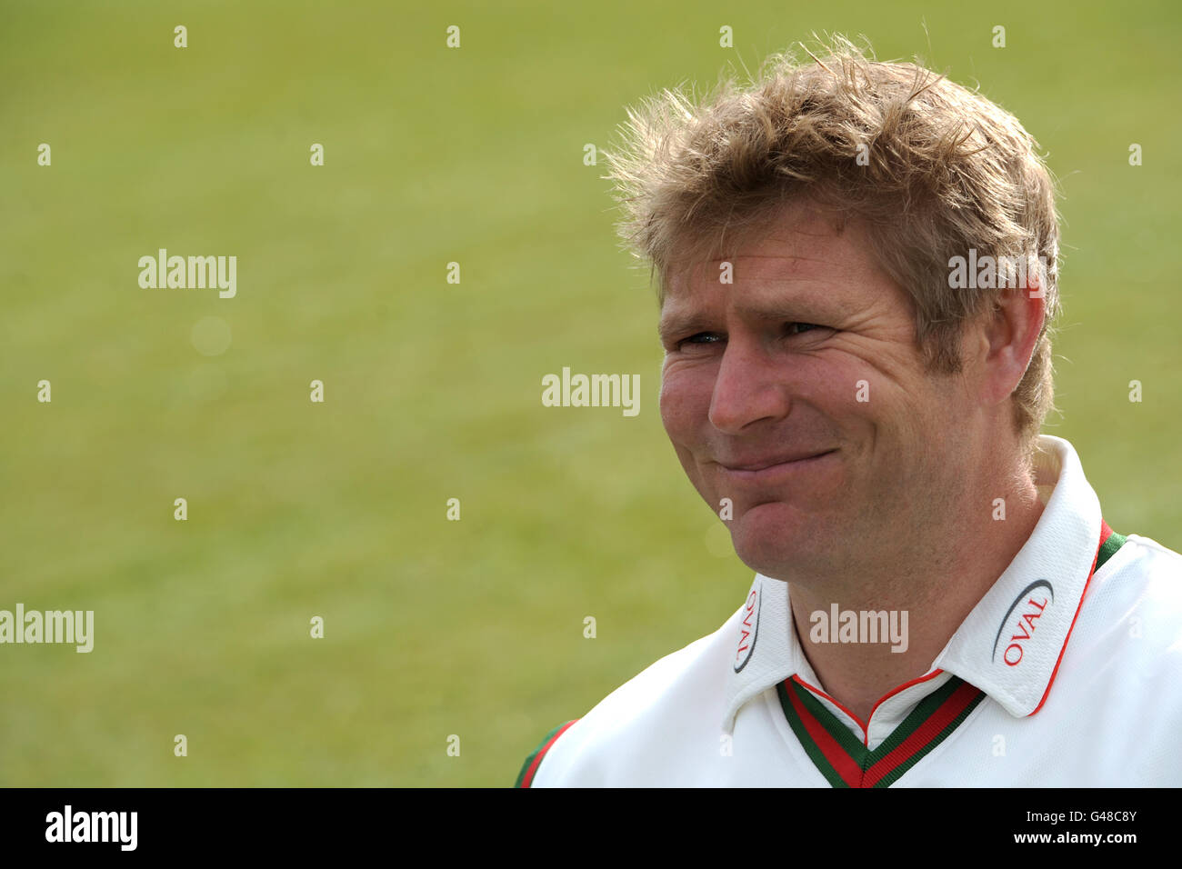 Cricket head shot headshot portrait white whites ampics hi-res stock ...