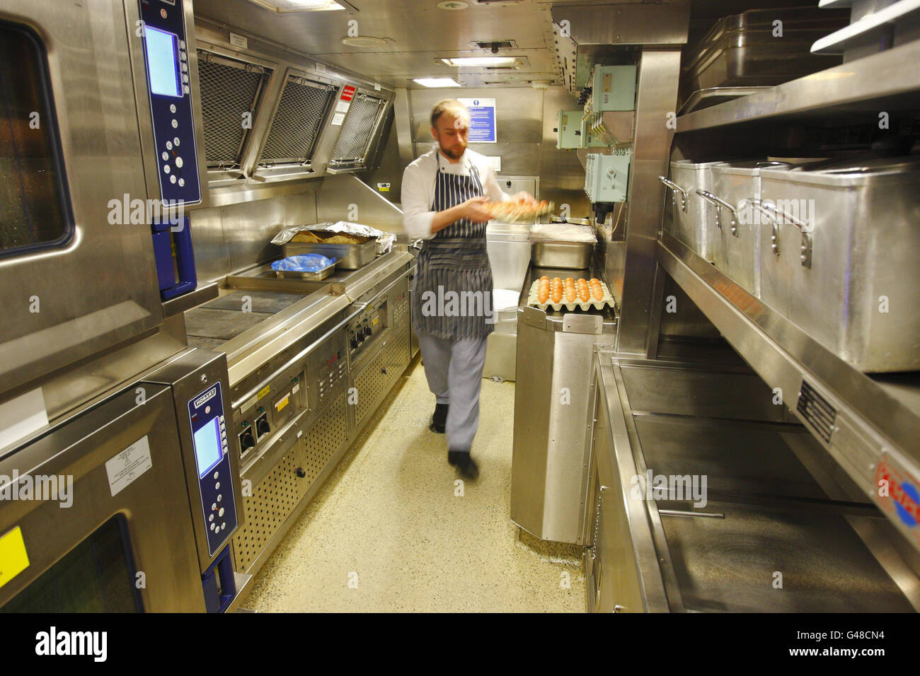 The galley the royal navys newest most advanced submarine hi-res stock ...