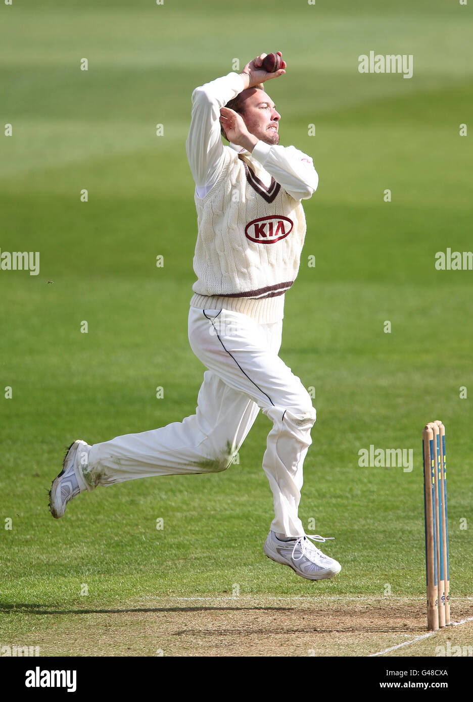 Cricket - Friendly - Day Two - Nottinghamshire v Surrey - Trent Bridge Stock Photo - Alamy