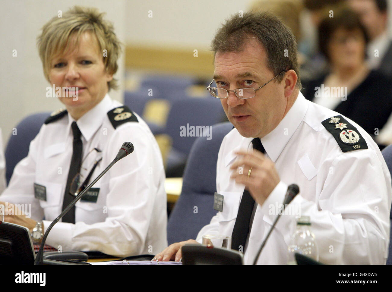 At a policing board meeting in belfast hi-res stock photography and ...