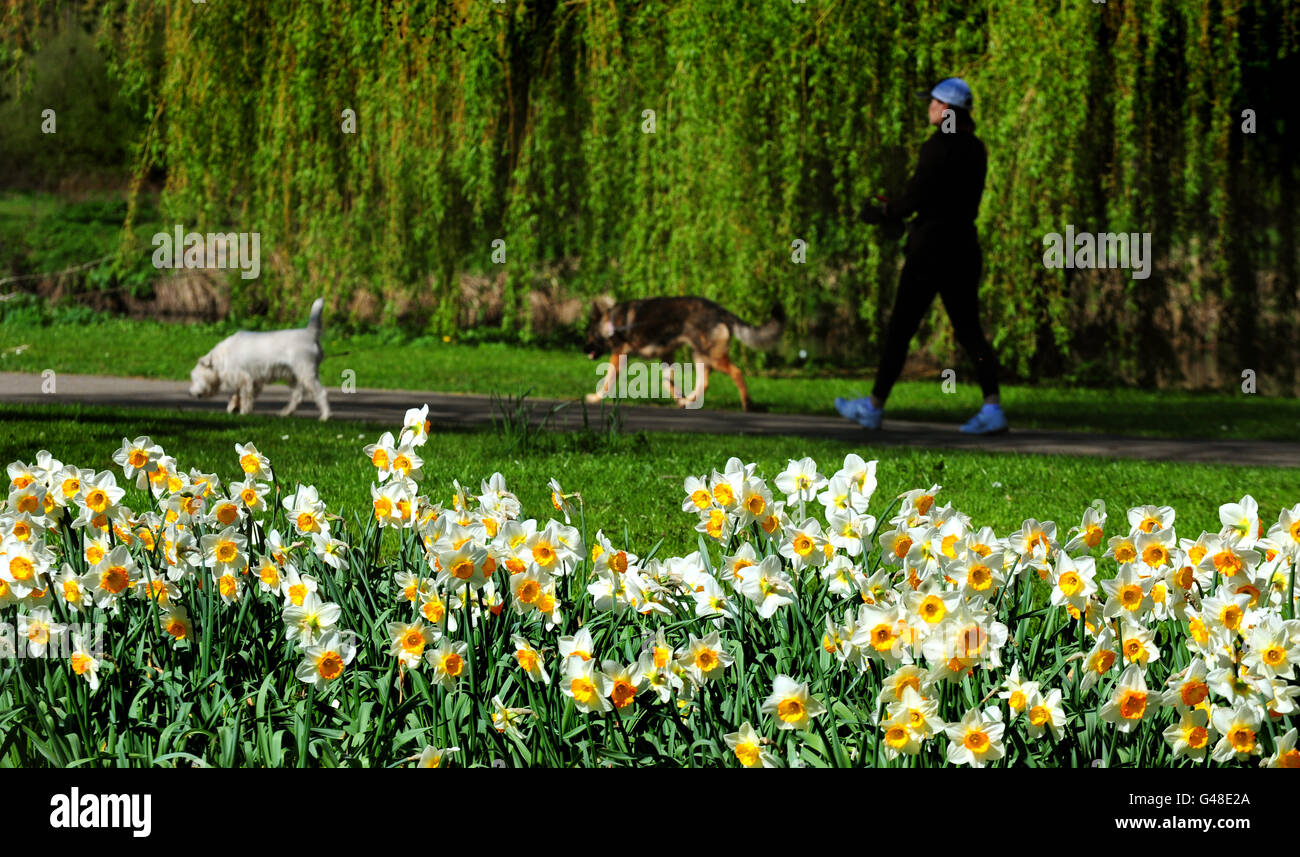 Spring weather April 8th Stock Photo - Alamy