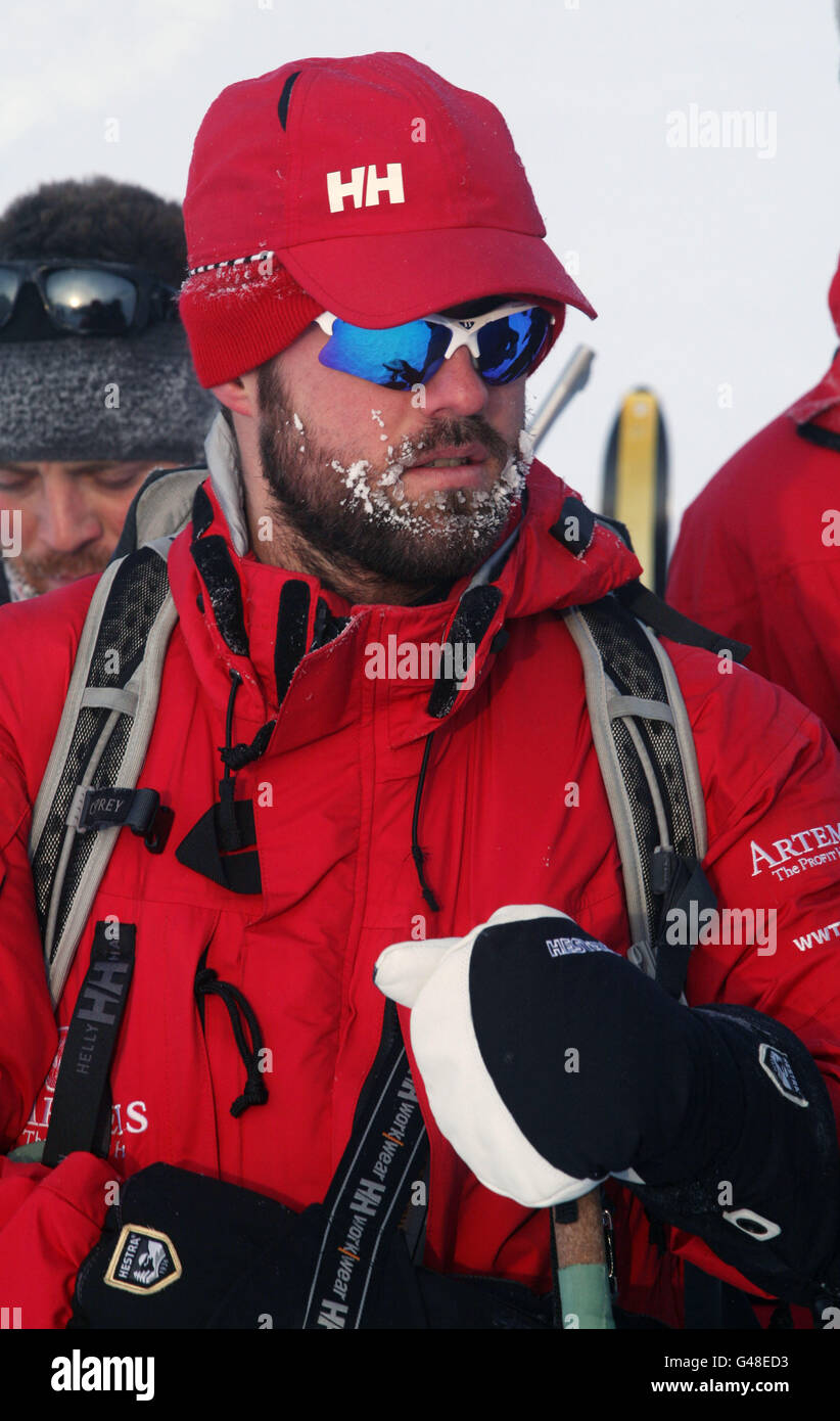 Martin Hewitt one of the Walking with the Wounded team training on an ...