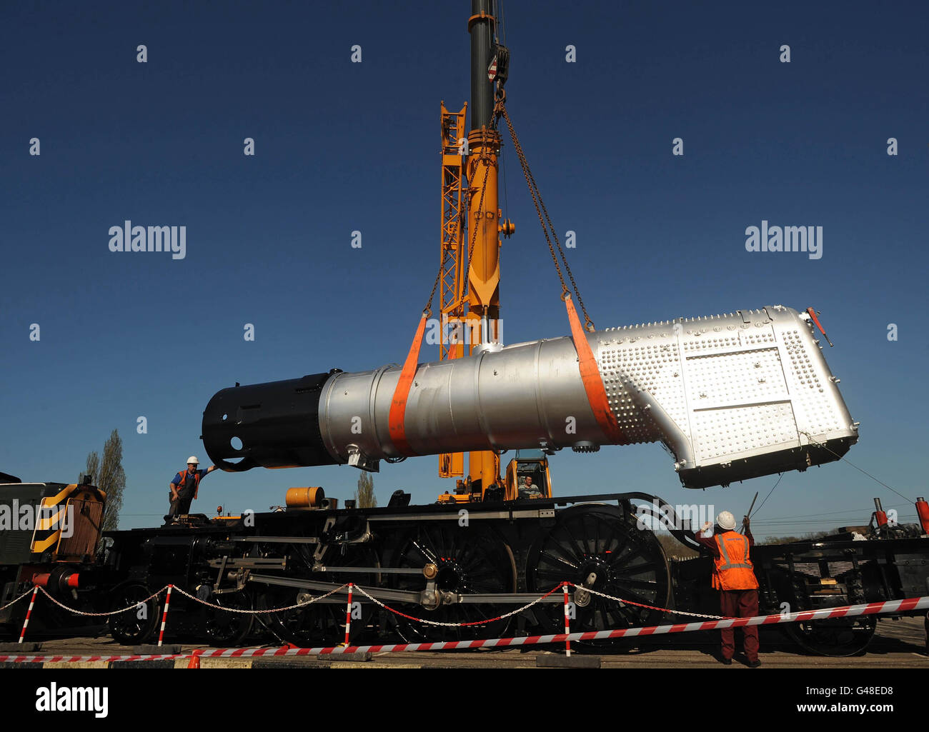 View of steam locomotive firebox hi-res stock photography and images ...