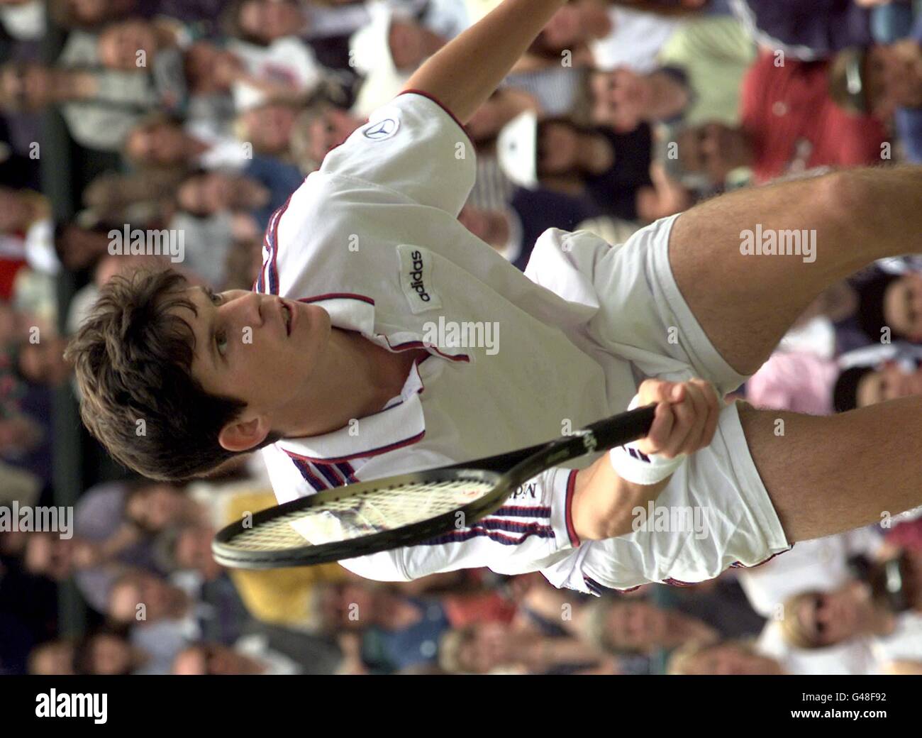 TENNIS Henman action3 Stock Photo - Alamy
