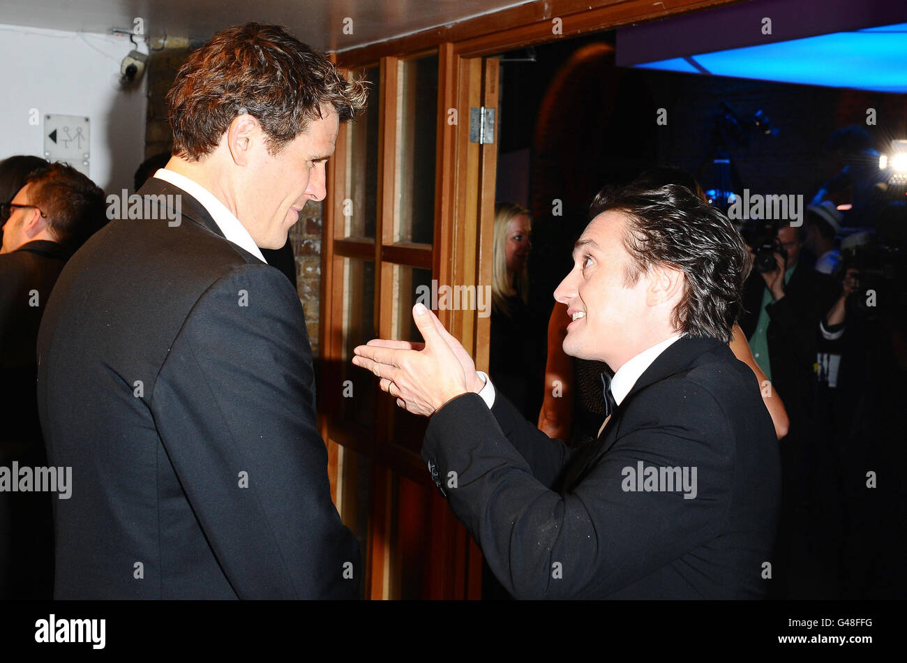 Richard Hammond and James Cracknell (left) arrive at the Carphone ...