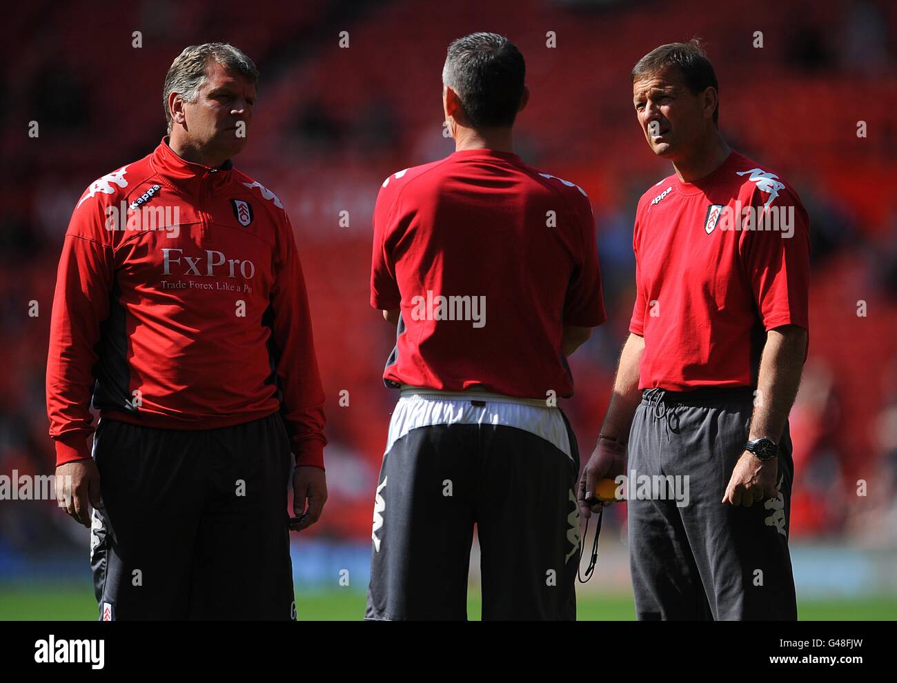 Fulham's First Team Coach Glyn Hodges (left) Goalkeeper coach Kevin ...