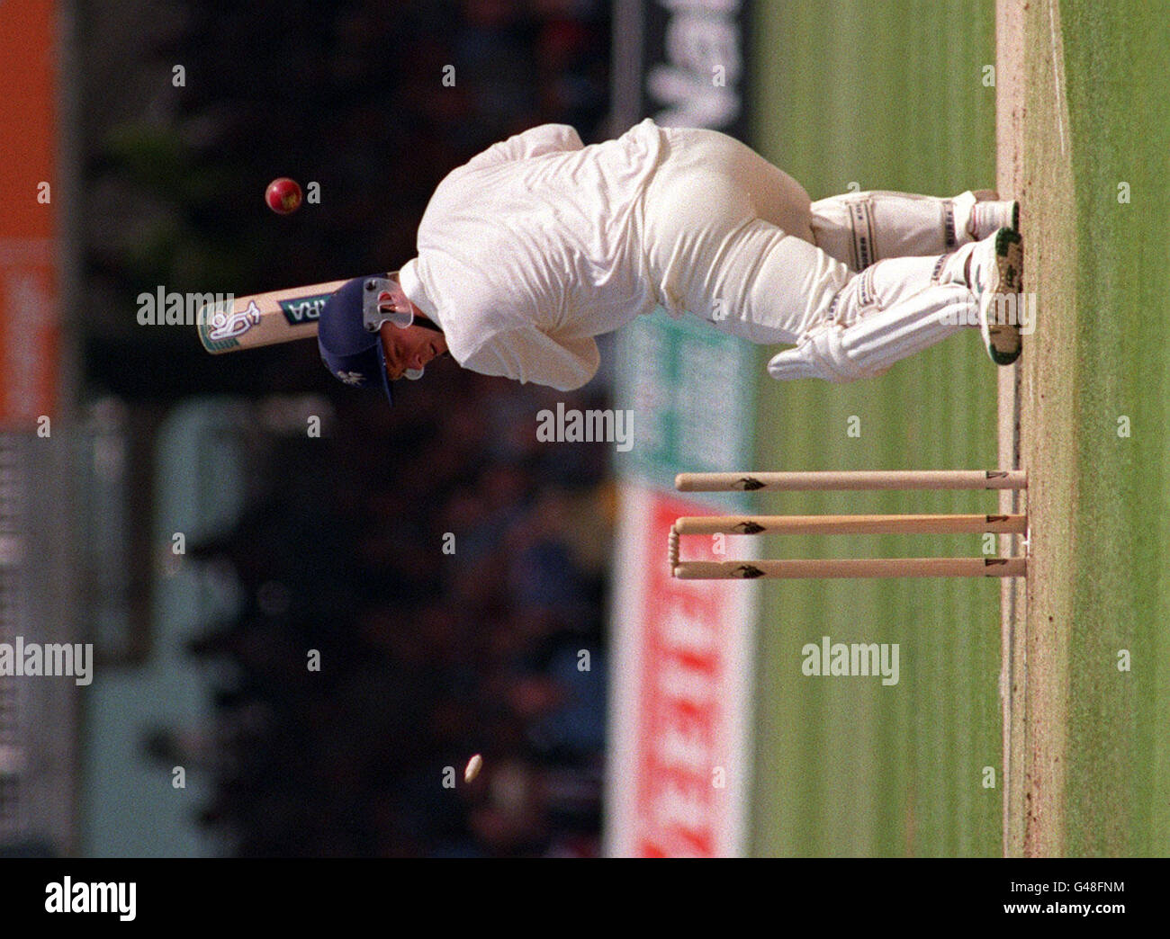 CRICKET Walker bowled Stock Photo - Alamy