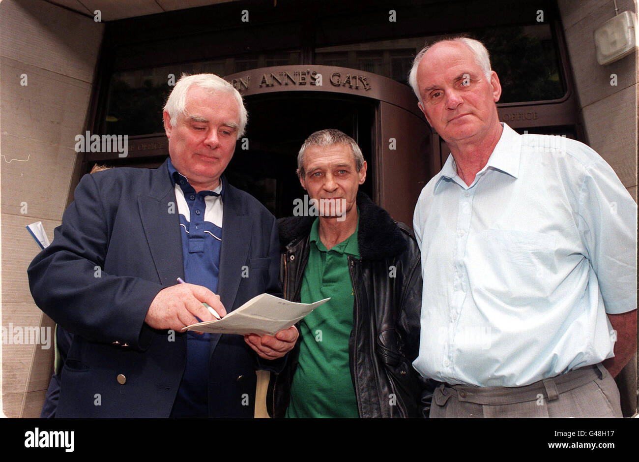 Three of the Birmingham Six, the group wrongly convicted for an IRA pub ...