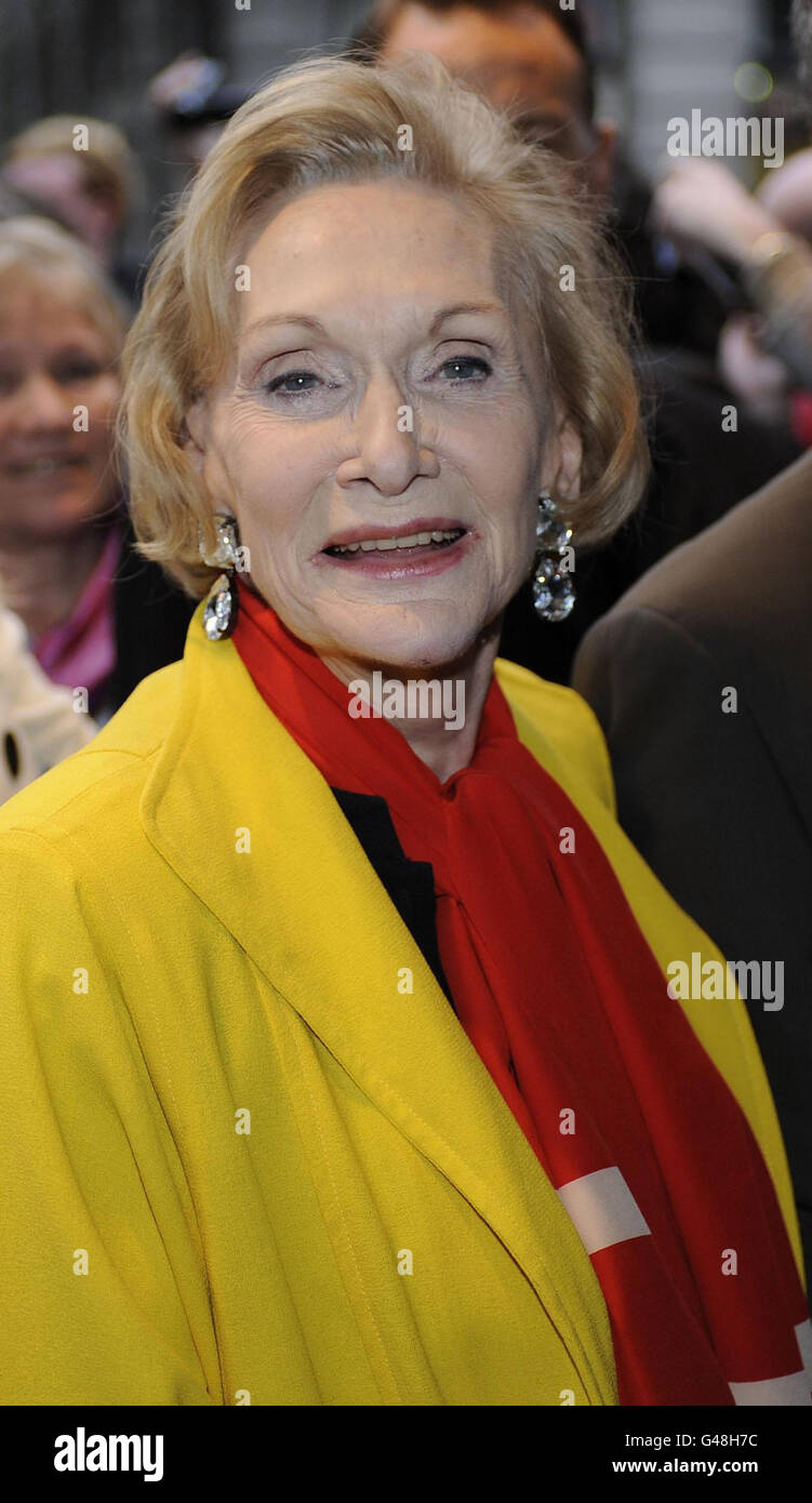 Sian Phillips arrives at The Novello Theatre, The Aldwych, London, for ...