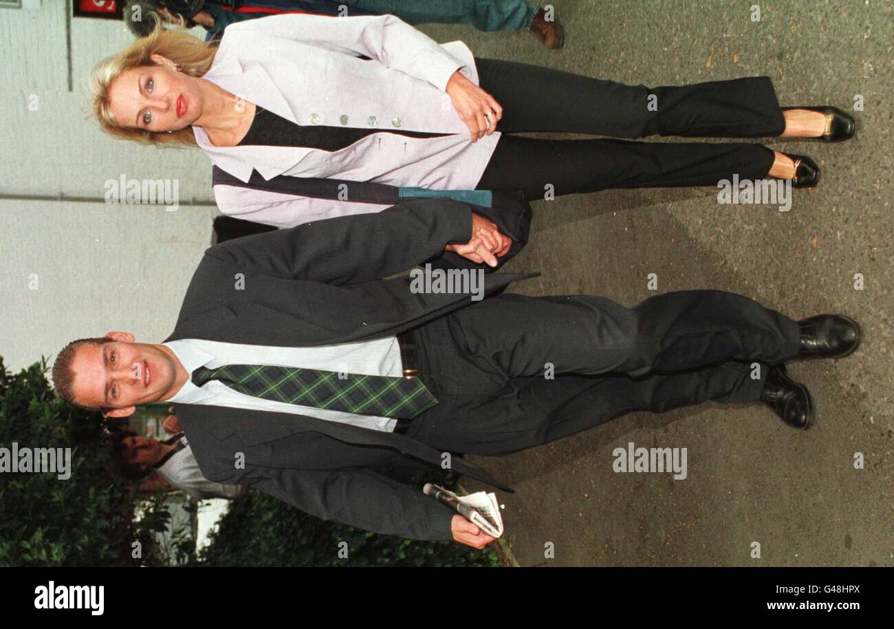 Former Wimbledon goalkeeper Hans Segers arrives at Winchester Crown ...