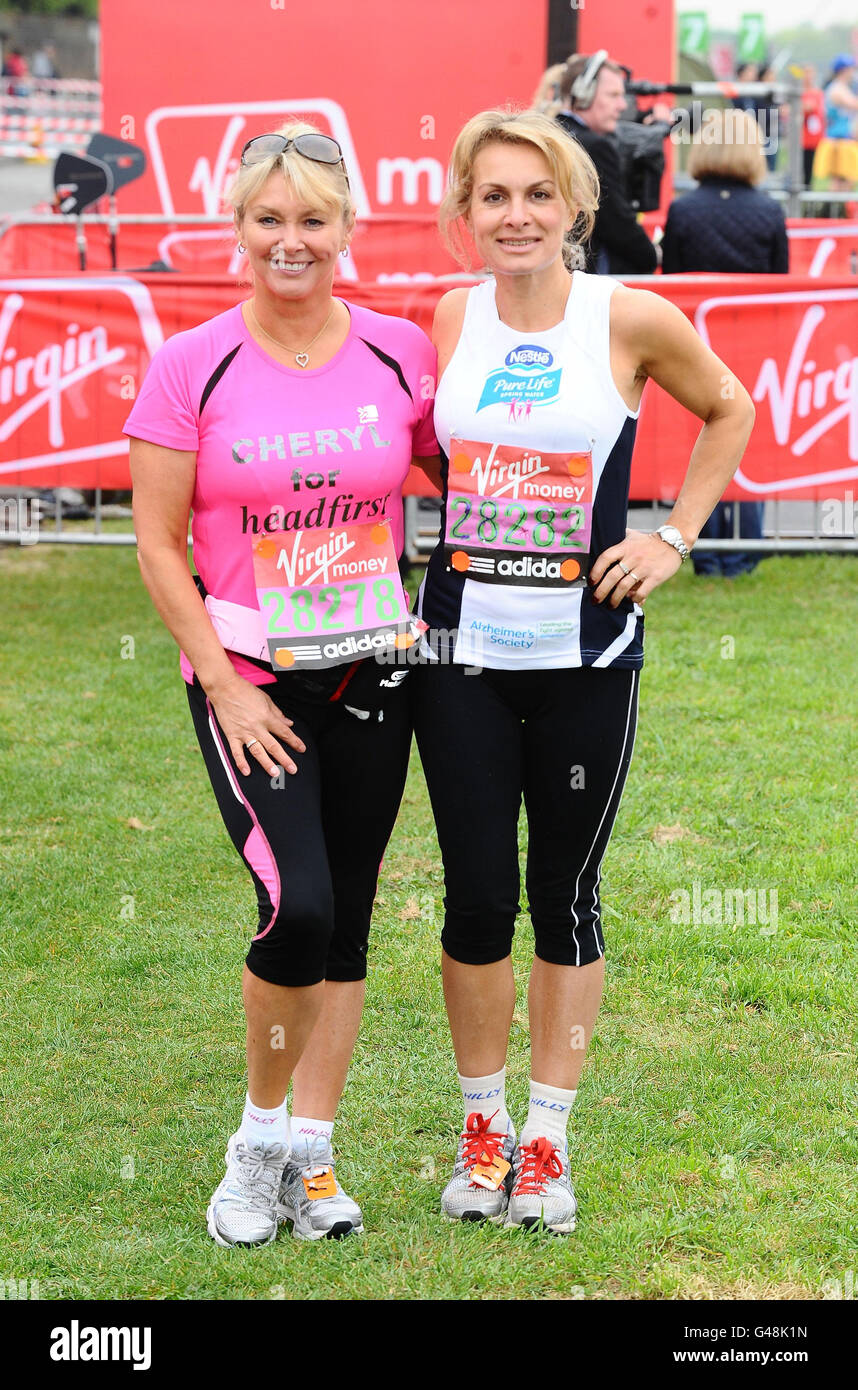 Athletics - 31st Virgin London Marathon. Cheryl Baker (left) and Jay ...