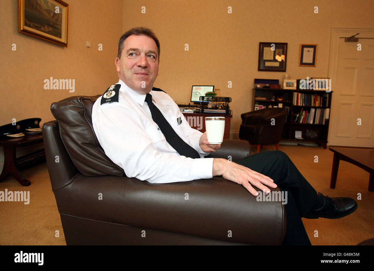 Matt Baggott, Chief Constable of the PSNI, at Police headquarters in ...