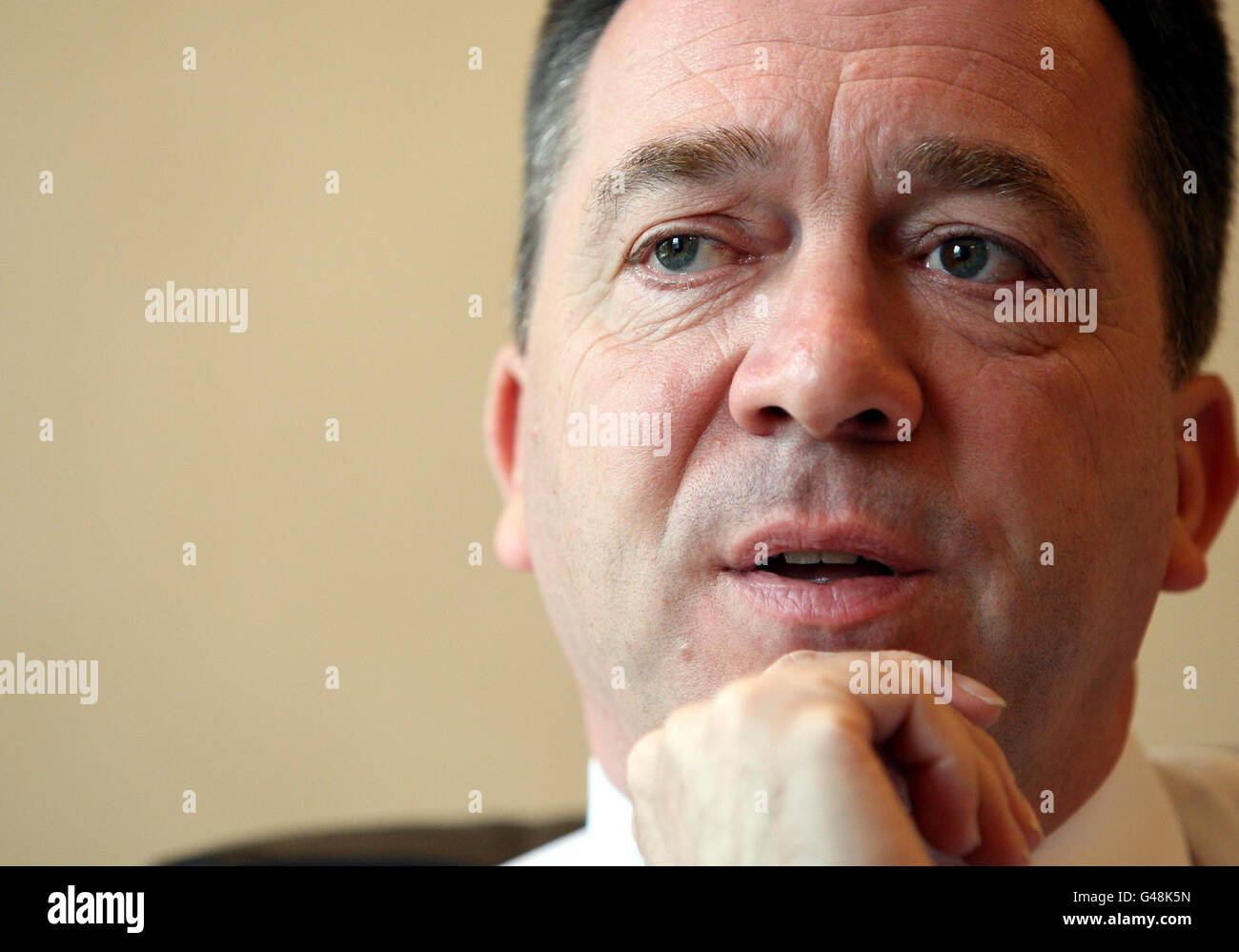 Matt Baggott, Chief Constable of the PSNI, at Police headquarters in ...