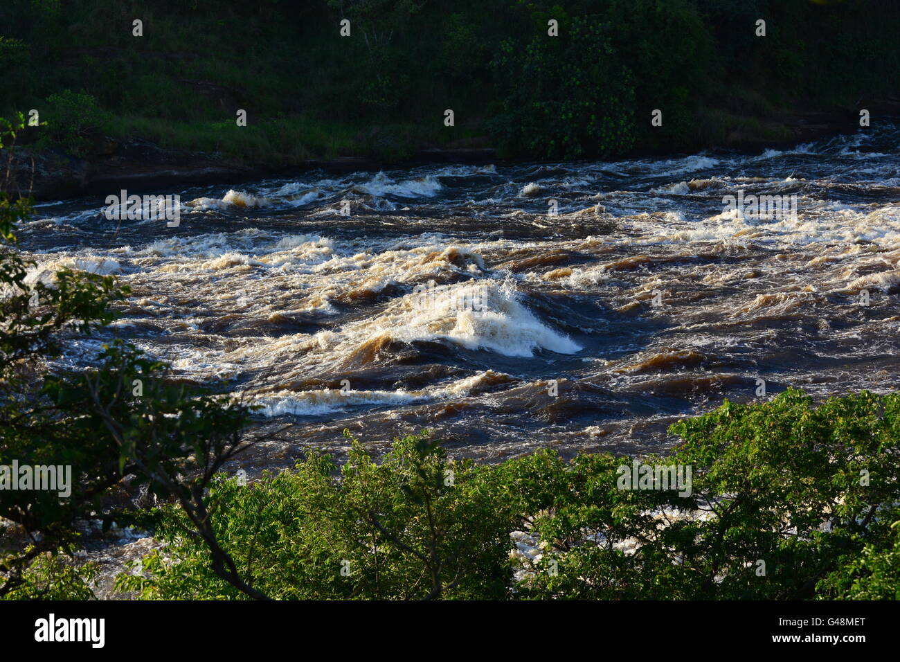 Rapids in the Albert Nile Stock Photo - Alamy