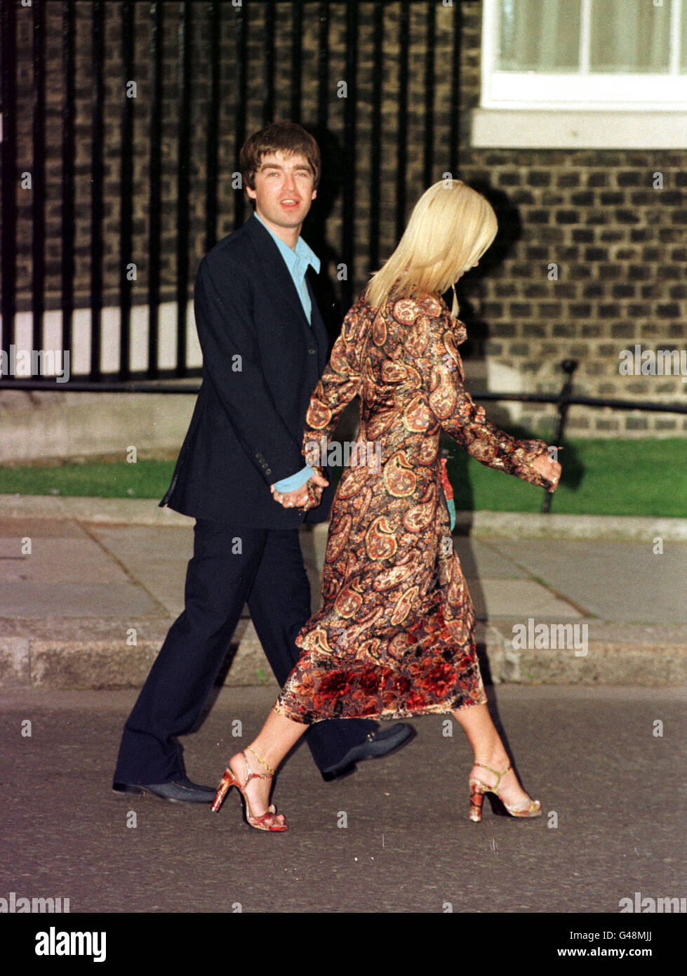 Noel & Meg Gallagher-Downing St Stock Photo - Alamy