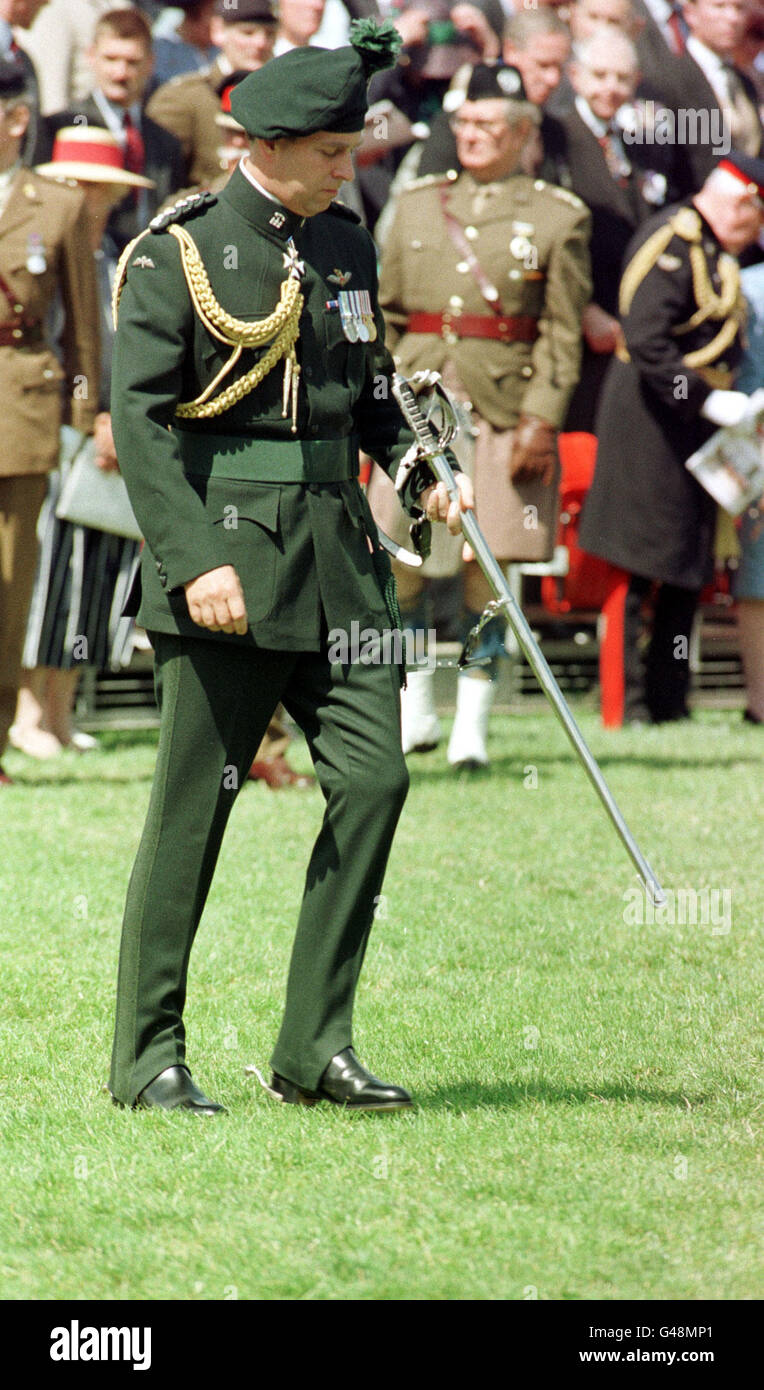 The Duke of York during his visit to the Territorial Army's London ...