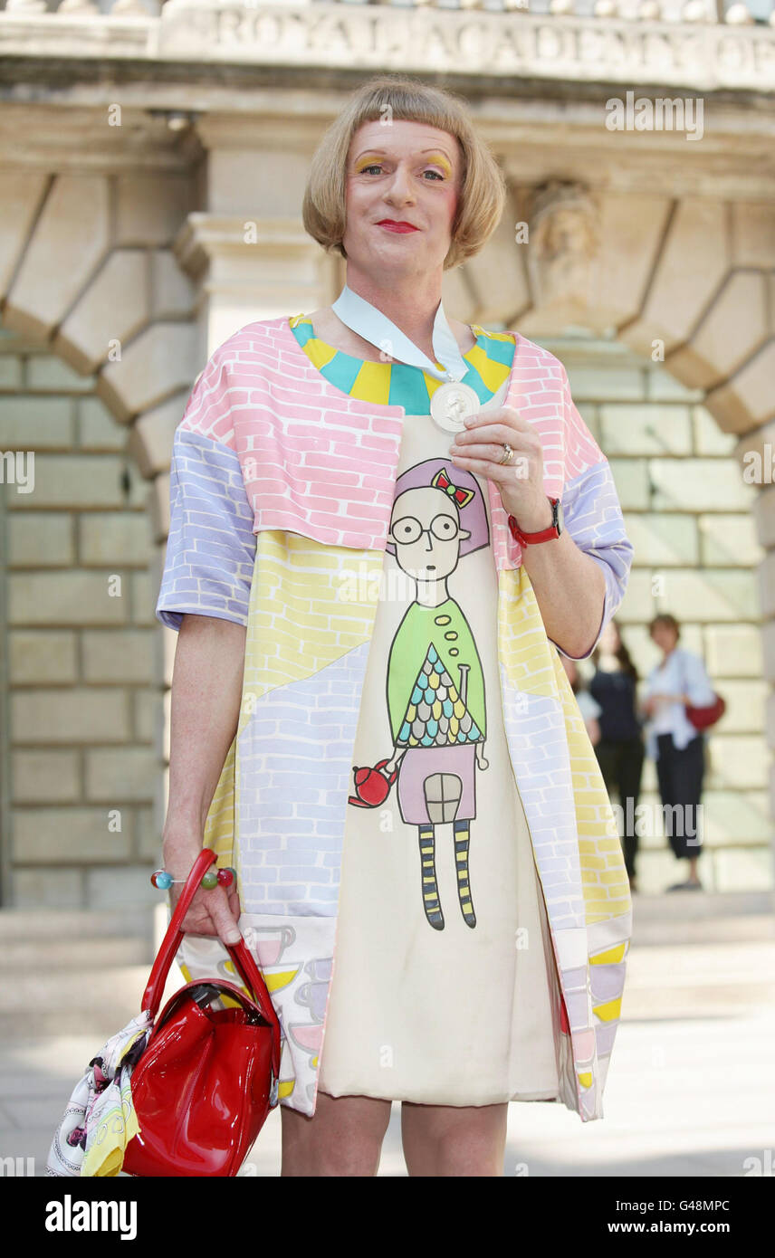 Grayson Perry presented with Royal Academician's medal Stock Photo - Alamy