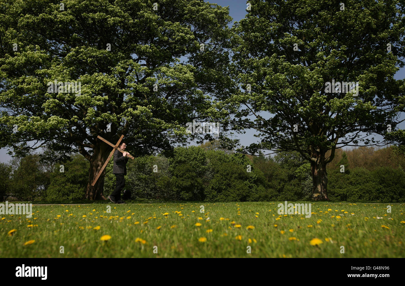 Reverend Alistair Prince walks through Croxteth Country park in ...