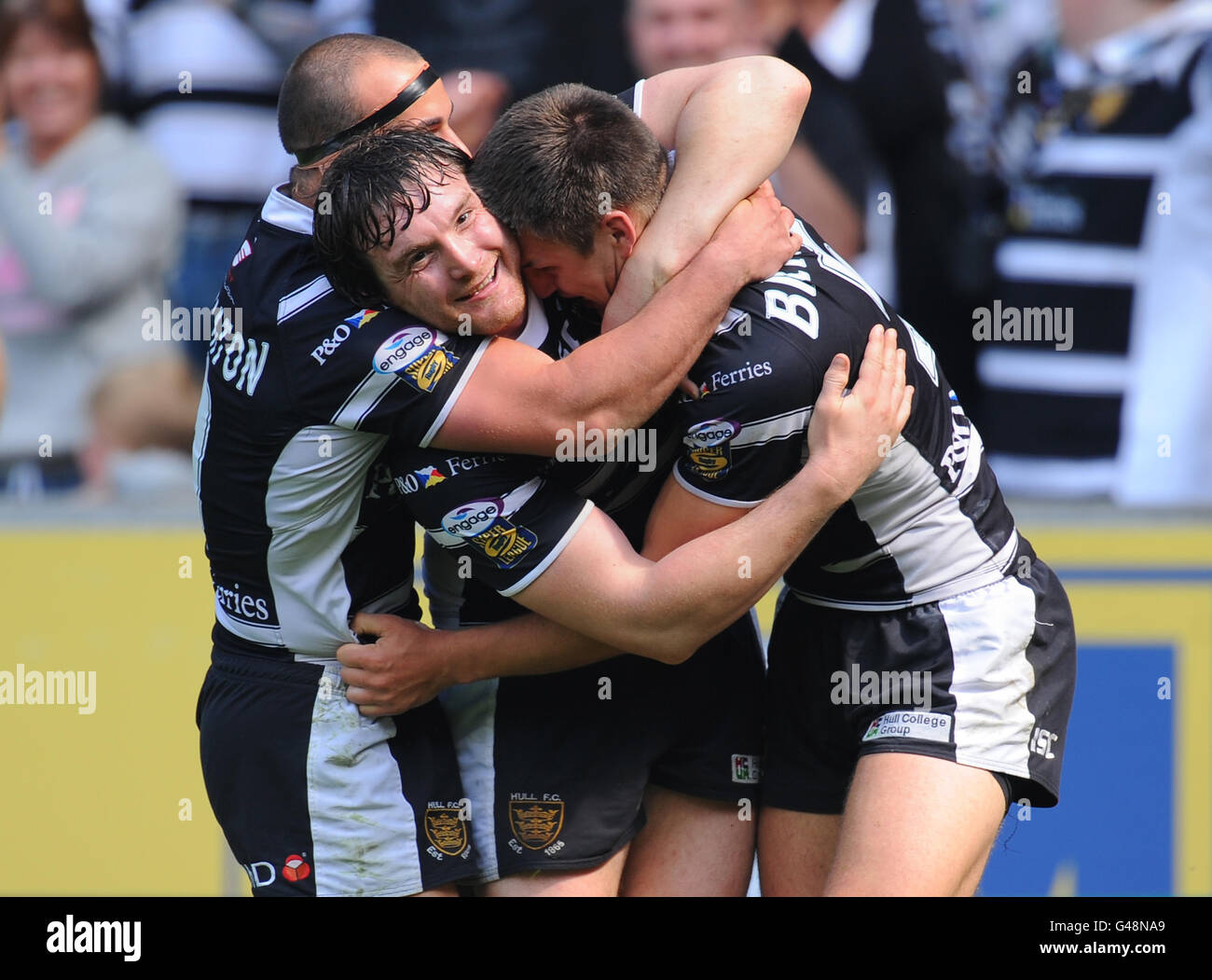 Martin gleeson and tom briscoe celebrate hi-res stock photography and ...