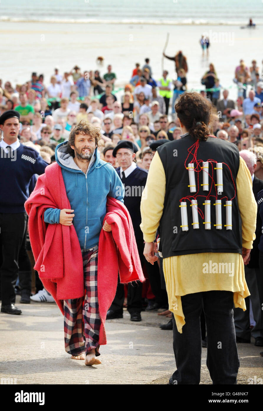 Michael Sheen on Port Talbot beach starring in a one-off play called ...