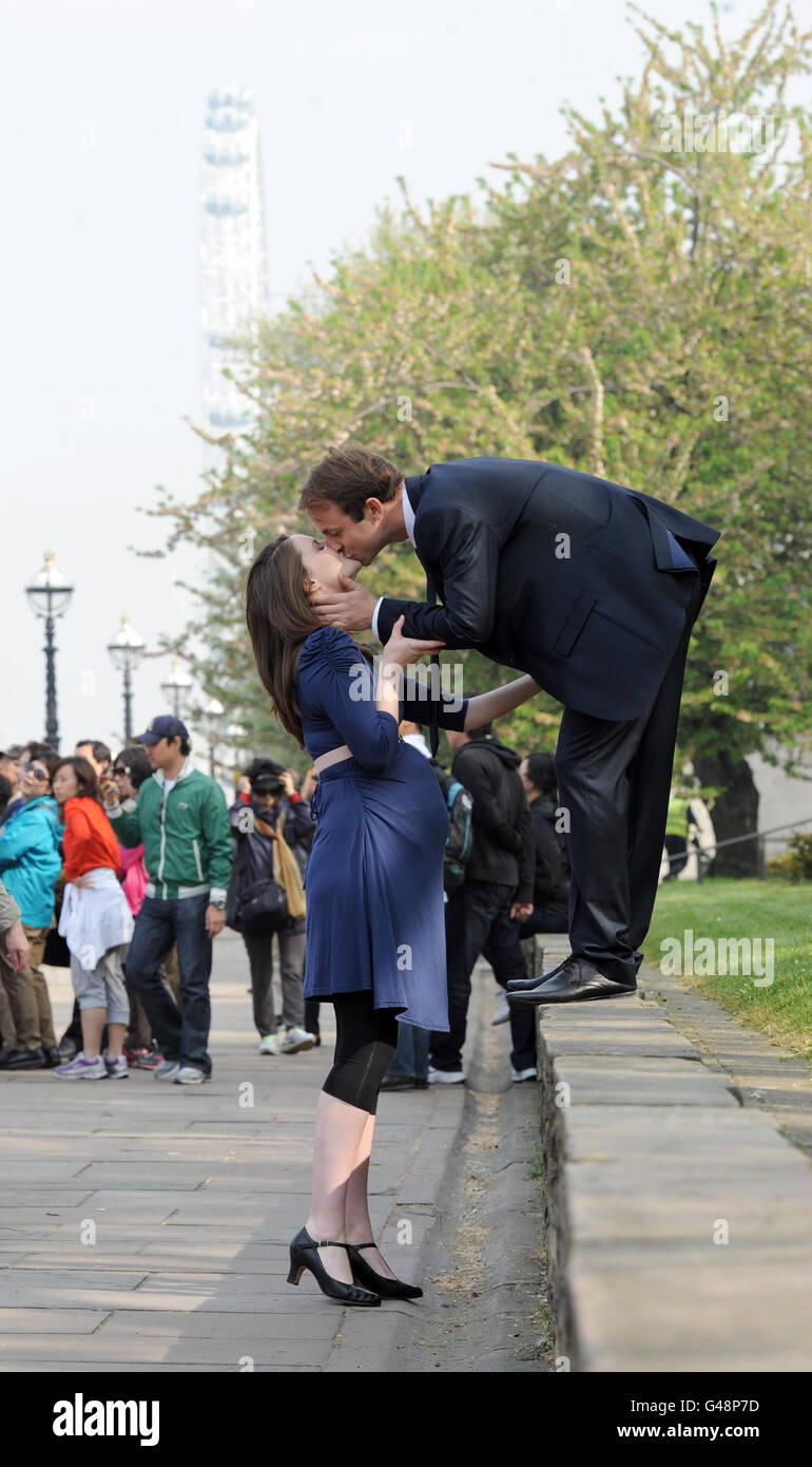 Clegg portrayed in hip hop musical Stock Photo - Alamy