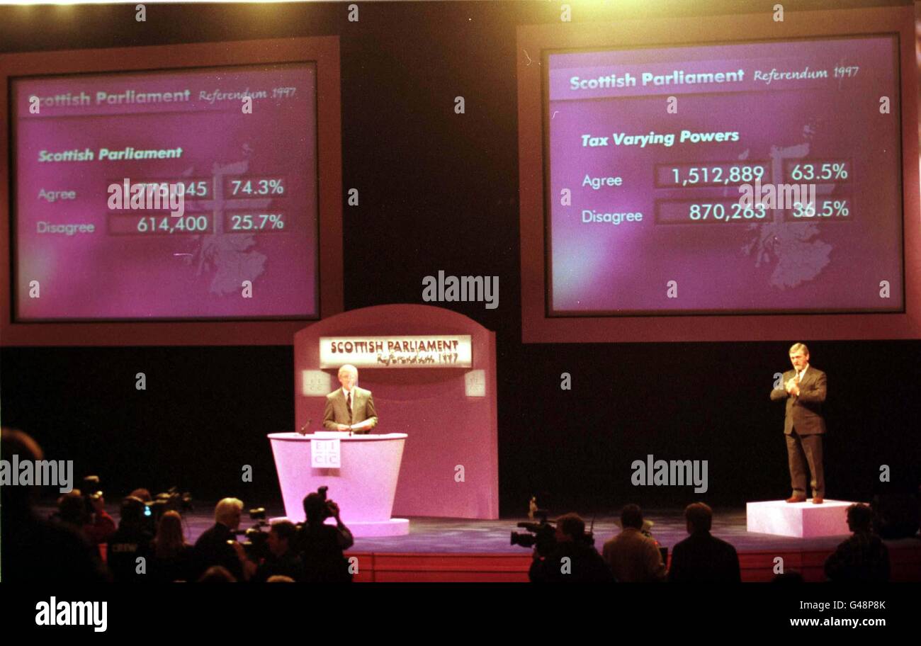 SCOTLAND TV screens Stock Photo - Alamy