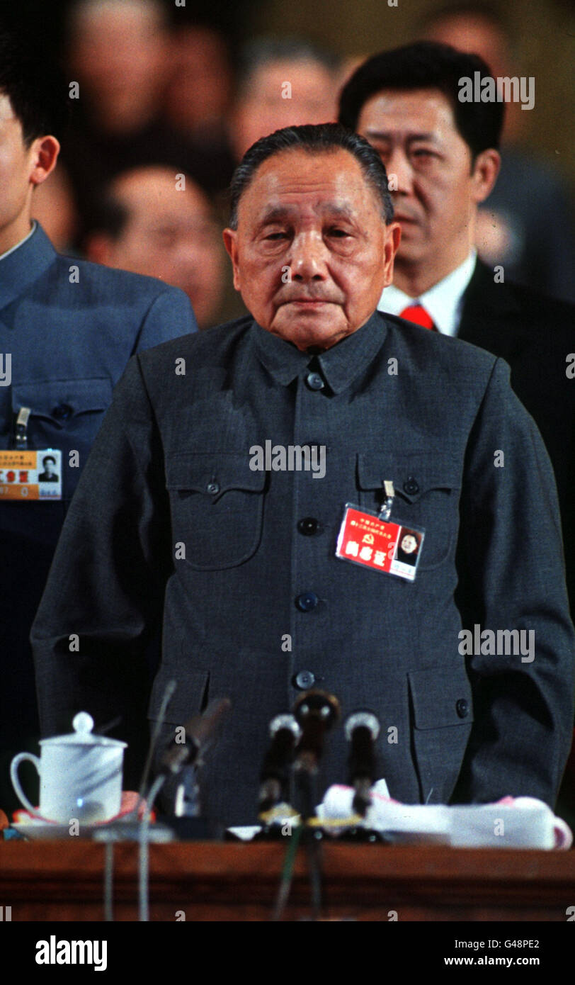 Beijing 25 10 87 Deng Xiaoping During The Communist Party Congress